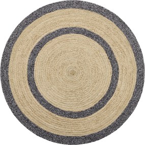 Diamond Carpets India, Ručně vázaný kusový koberec Nora J-48 Natural kruh, 80x80 (průměr) kruh, béžová, chodba / předsíň