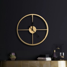Dekorační kovové nástěnné hodiny v moderním minimalistickém stylu