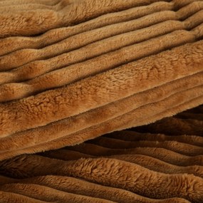 FLANELOVÁ DEKA NINA 150X200 CM MĚDOVÁ