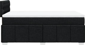 Box spring postel s matrací černá 120x200 cm textil 3287044