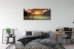 akrylový obraz Fotbalovém stadionu nohy 120x60 cm