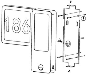 Eglo 97297 - LED Venkovní nástěnné svítidlo CHEIRA 2xLED/2,7W + 1xLED/3,6W/230V IP44
