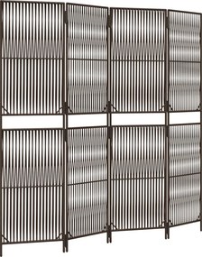 vidaXL Dělicí stěna 4 panely polyratan [365377] Barva: Černá