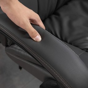 Kancelářská židle Vinsetto manažerská židle otočná židle zvedací s opěrkou hlavy ergonomická židle vibrační kancelářská židle s funkcí polohování mas…