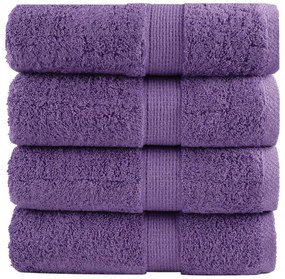 Prémiové mycí utěrky SOLUND 4 ks fialové 30x30 cm 600 g/m² 137348