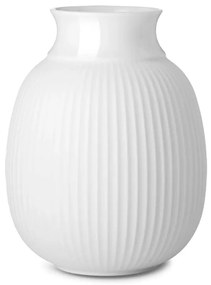 LYNGBY Porcelánová váza Curve Vase 17,5 cm, bílá barva, porcelán