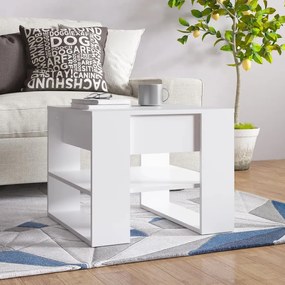 Konferenční stolek bílý 55,5 x 55 x 45 cm kompozitní dřevo