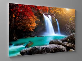 Liox Obraz vodopád v lese Rozměr: 150 x 100 cm