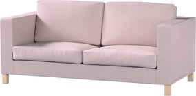 Potah na pohovku IKEA  Karlanda rozkládací, krátký barva růžová látka pletený vzor