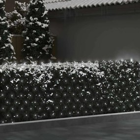 Vánoční světelná síť bílá 3 x 2 m 204 LED vnitřní i venkovní 328772
