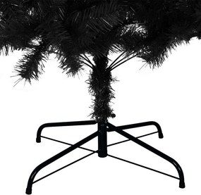 Umělý vánoční stromek se stojanem černý 180 cm PVC 321001