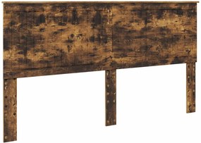 Rám postele Kouřový dub 180 x 200 cm Masivní borové dřevo 3410978