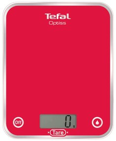 Tefal | Tefal - Kuchyňská váha RASPBERRY 2xAAA červená | GS0095