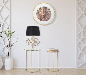 Nástěnné hodiny Mirror 60 cm zlaté/vícebarevné