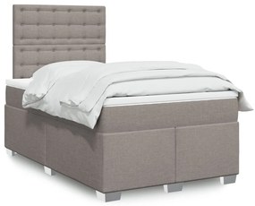 Box spring postel s matrací taupe 120x190 cm textil 3290445