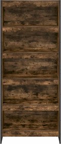 Knihovna 80 x 30 x 189,5 cm Kompozitní dřevo Kouřový dub 3403012