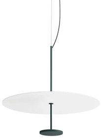 Linea Light CA087DGBWDI Stilo_P, závěsné svítidlo pro nepřímé osvětlení, 21W LED 3000K, bílá/tyrkysová, prům. 54,5cm