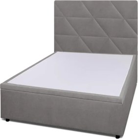 Postel Fro Caro 120x200 s roštem, úložným prostorem Mono 246, šedá
