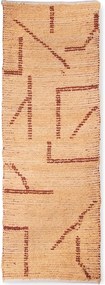 Broskvový ručně tkaný bavlněný koberec / běhoun Woven - 70*200cm