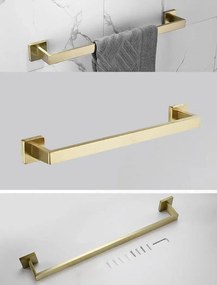 Rea Erlo, koupelnový věšák 55cm 332917A, zlatá matná, REA-06907
