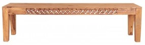 Indický nábytek - Lavice Mira 175x40 z indického masivu palisandr Only stain