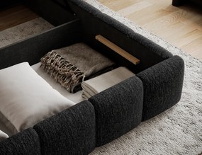 Postel Edvige + Dřevěný rám + plynový výtah + kontejner 180x200
