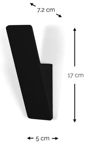 Světle šedý nástěnný ocelový háček Angle – Spinder Design