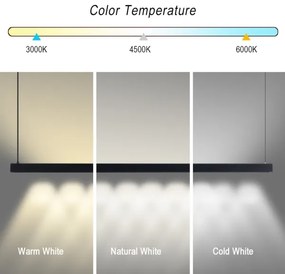 Immax NEO 07307L-LED Stm lustr na lanku MADEIRA 33W/230V Wi-Fi Tuya 152 cm černá