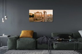 Obraz na skle Řím Roman Forum svítání 100x50 cm