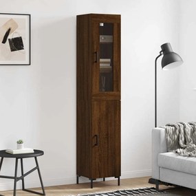 vidaXL Skříň highboard 34,5 x 34 x 180 cm kompozitní dřevo [3199169] Barva: Bílá