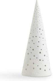 Bílý vánoční svícen z kostního porcelánu Kähler Design Nobili, výška 25,5 cm