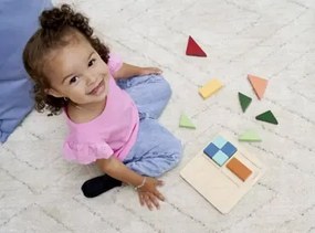 EICHHORN Vkládačka Montessori Čtverce / 12 dílků / dřevo / od 24 měsíc