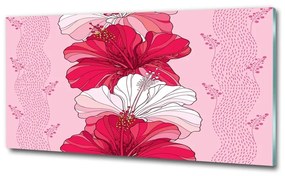 Wallmuralia Fotoobraz na skle Havajské květiny 100x50