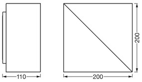 Ledvance - LED Stmívatelné nástěnné svítidlo SMART+ SWAN LED/23W/230V Wi-Fi