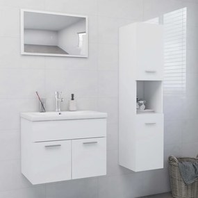 Koupelnová sestava bílá kompozitní dřevo 3070955