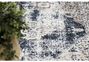 ANDRE mycí kobereček Ornament 1090 vintage protiskluz béžový velikost 160x220 cm | krásné koberce cz