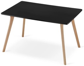 Černý jídelní stůl MONTI 120x80 cm