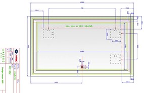 Starlight LED zrcadlo na chodbu do předsíně nástěnné do koupelny 412-382