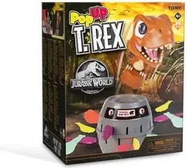 TOMY - Jurský svět - Společenská hra Vyskakovací T-Rex / pro 2 - 4 hrá