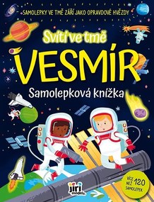 Dětské samolepky samolepková knížka vesmír: svítí ve tmě