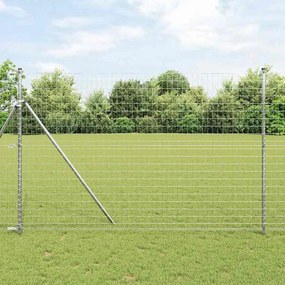 Euro plotové kotvení 10 x 1,6 m Pozinkovaná ocel Stříbrná 3350466