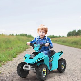 Costway 6 V dětská motorka dětská čtyřkolka elektrická dětská čtyřkolka, modrý