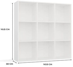 Regál MALAX 3X3 H bílá