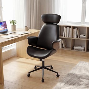 Costway Ergonomická kancelářská židle se zakřivenými područkami a opěradlem