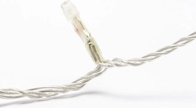 Hobby Line LED světelný závěs do okna, 200 × 200 cm, teple bílá, 200 diod, čirý kabel, IP20 do interiéru, prodlužovací