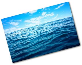 Wallmuralia Kuchyňská deska velká skleněná Mořská voda 80x52 cm
