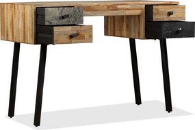 vidaXL Psací stůl masivní recyklovaný teak 110 x 50 x 76 cm [245402]