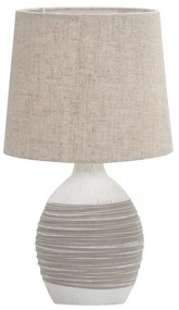 Béžová stolní lampa s textilním stínidlem (výška 35 cm) Ambon – Candellux Lighting