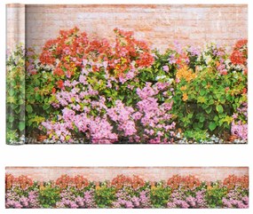 Balkonový kryt s květinami, 5 m x 85 cm, vícebarevný