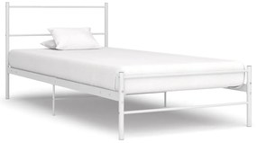 Rám postele bílý kov 90 x 200 cm,  284692 HangarStore.cz